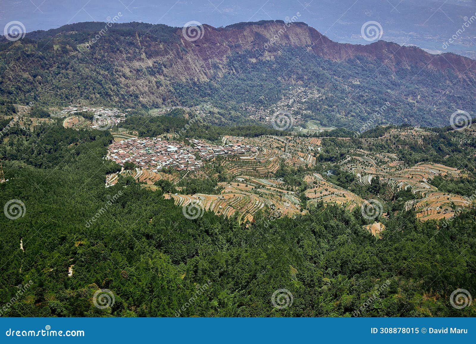 Agriculture Central Java Semarang Indonesia,landscape Terasering Stock ...
