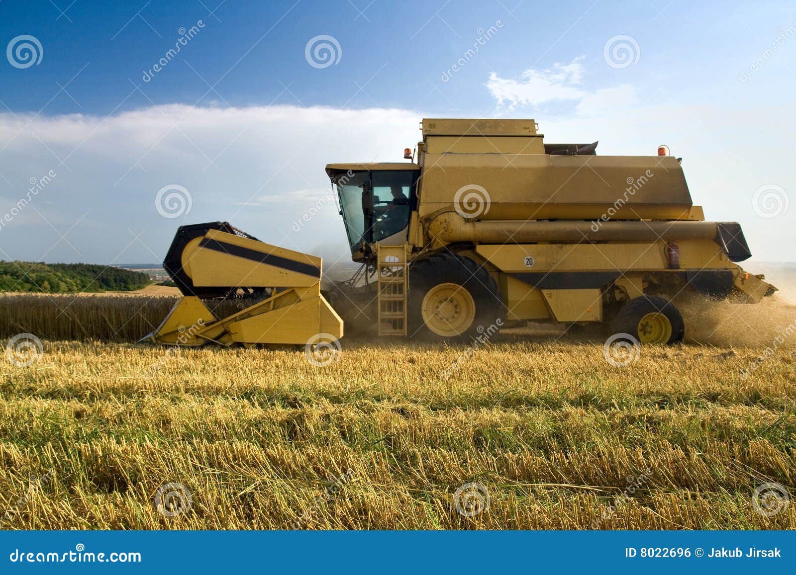 Agriculture - Combine stock photo. Image of harvesting - 8022696