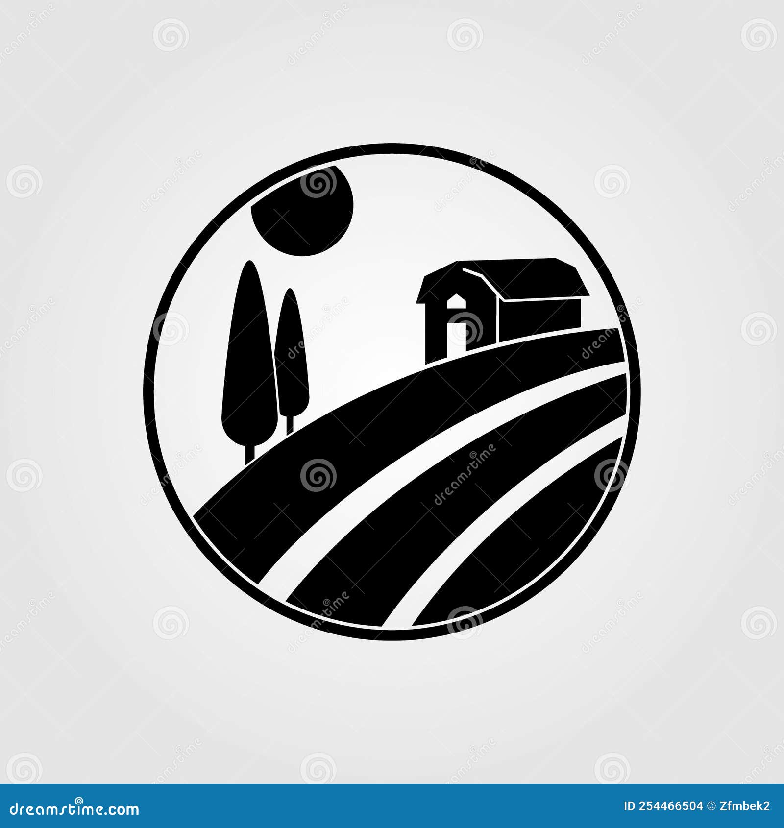 Agriculture of Farming Logo Design Template Vector Stock Vector ...