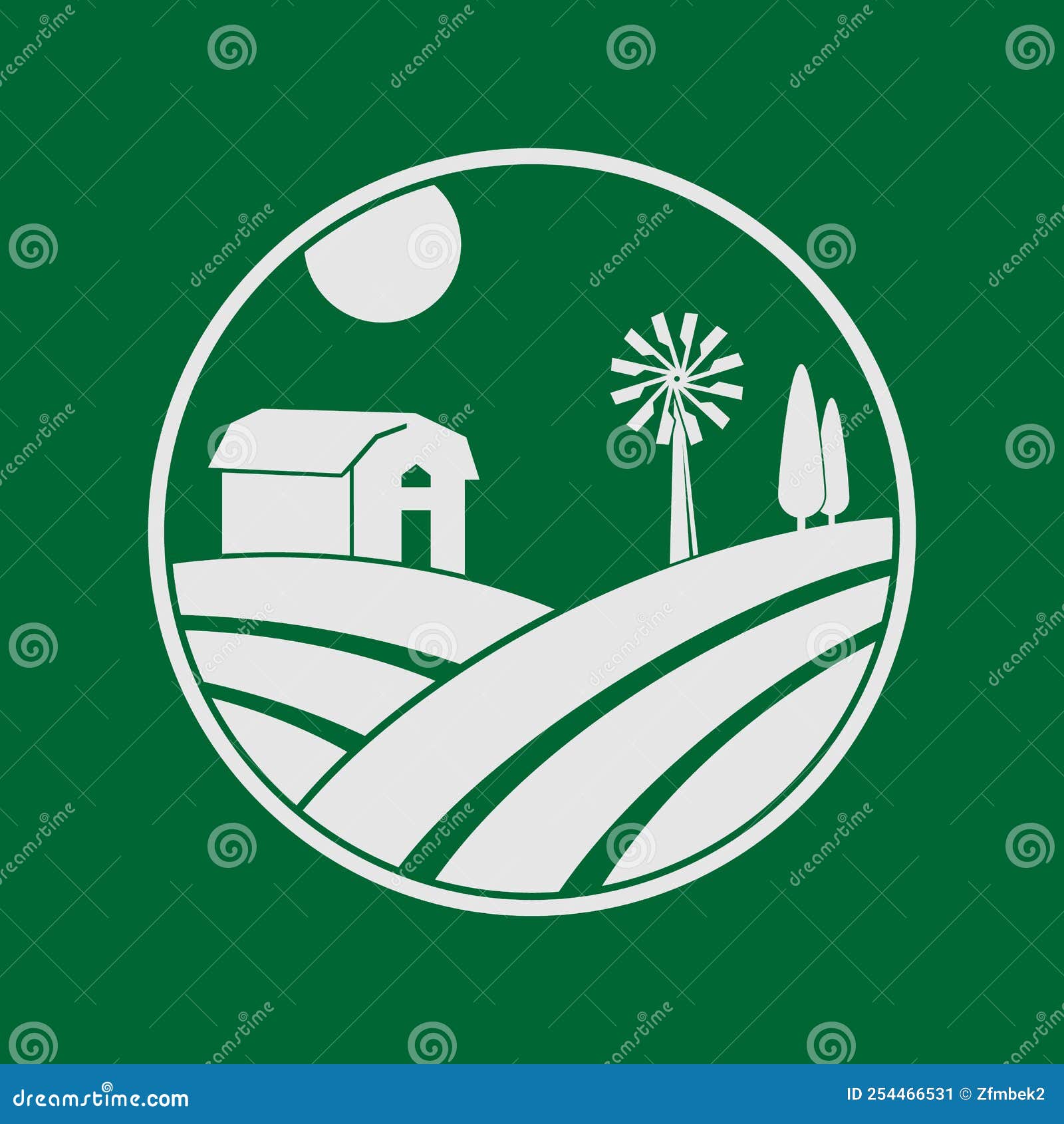 Agriculture of Farming Logo Design Template Vector Stock Vector ...