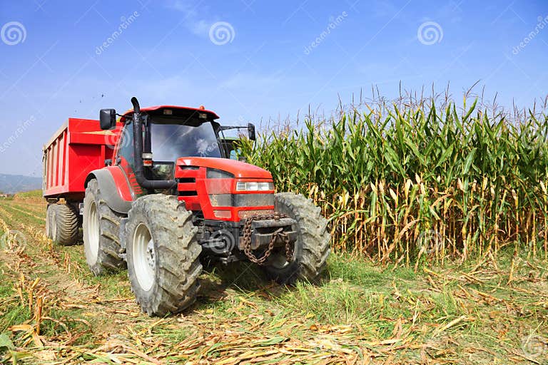 Agriculture, Farming Tractor Stock Photo - Image of agriculture ...
