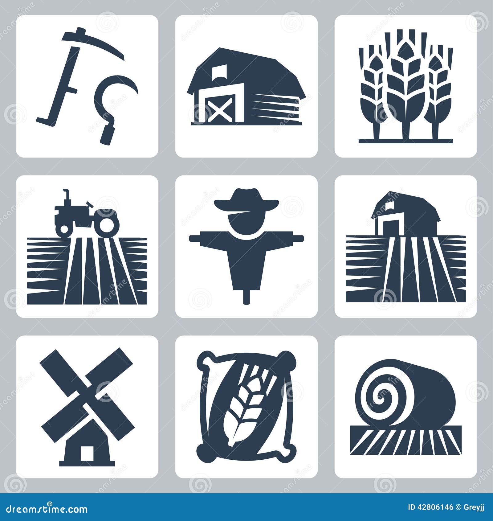 Agriculture and Farming Vector Icons Stock Vector - Illustration of ... Agriculture and Farming Vector Icons Stock Vector - Illustration of ...