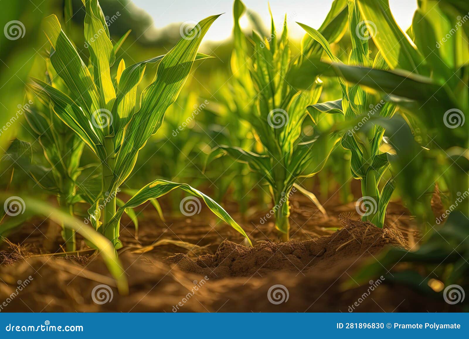 Agriculture, Growing Sweetcorn in Field. Generative Ai Stock Photo ...