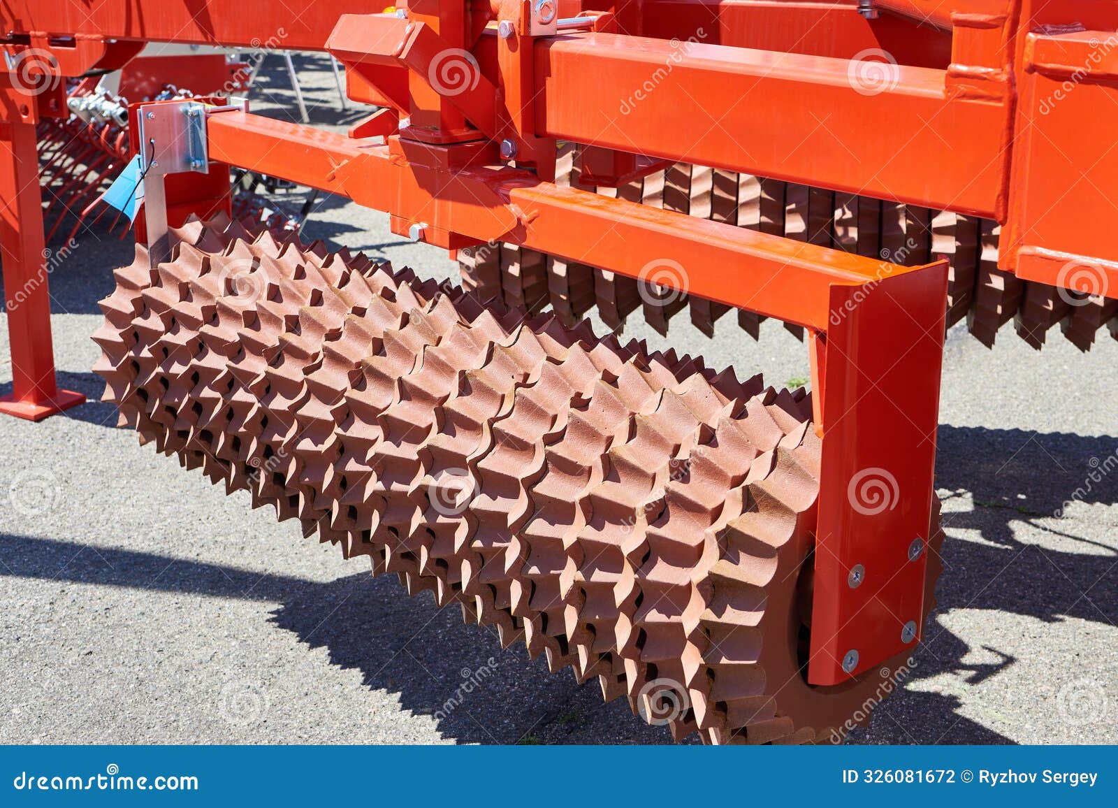 Agriculture Hydraulic Tractor Roller Stock Photo - Image of land ...