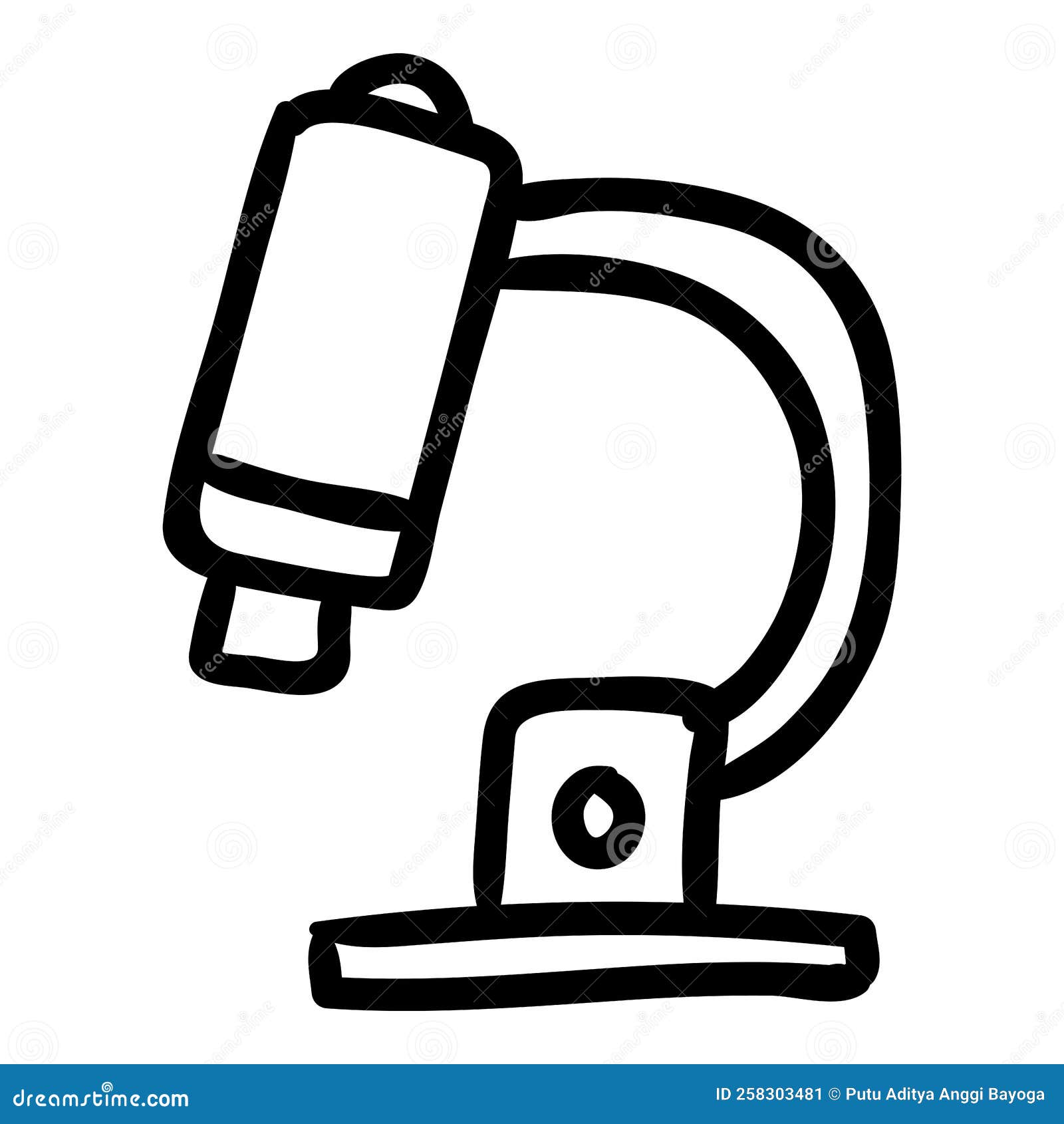 Doodle Lab Microscope. Chemical And Biological Laboratory Equipment ...
