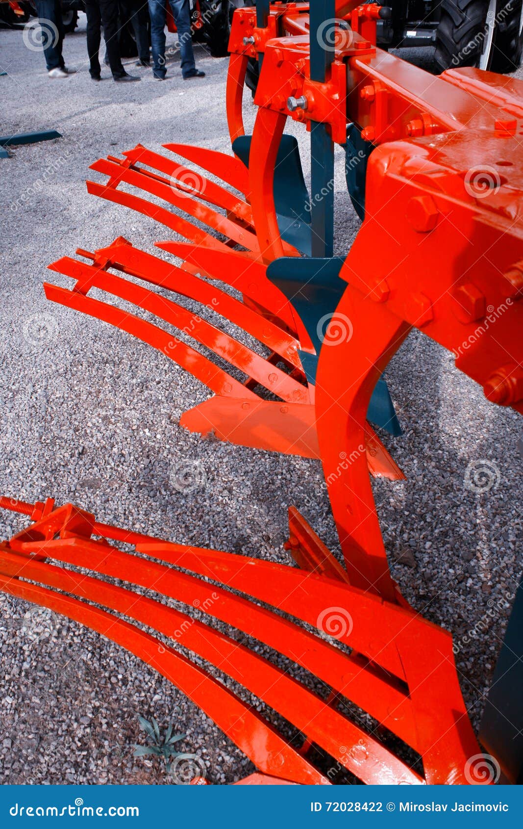 Agriculture- Modern Farm Equipment in Field Stock Photo - Image of ...