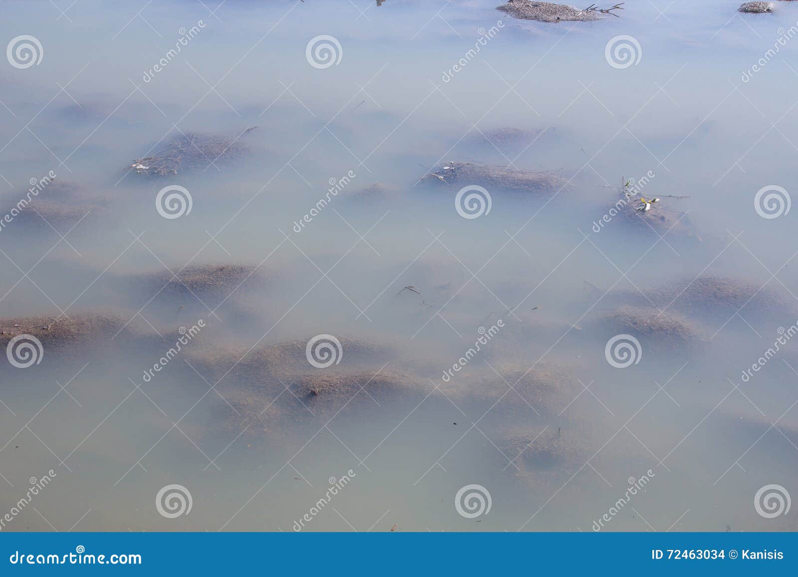 Agriculture Plowed Mud Field Under Water Flood Stock Photo - Image of ...