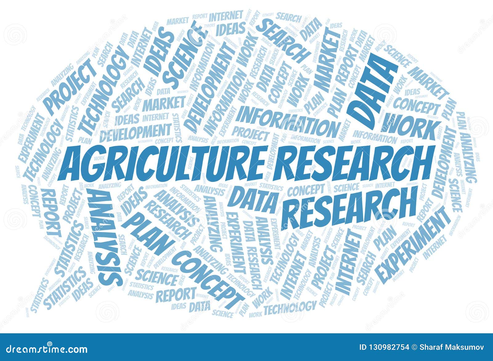 Agriculture Research Word Cloud. Stock Illustration - Illustration of ...