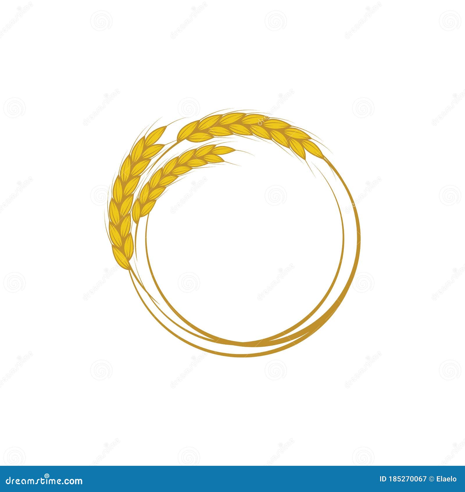 Agriculture Rice Vector Icon Illustration Stock Vector - Illustration ...