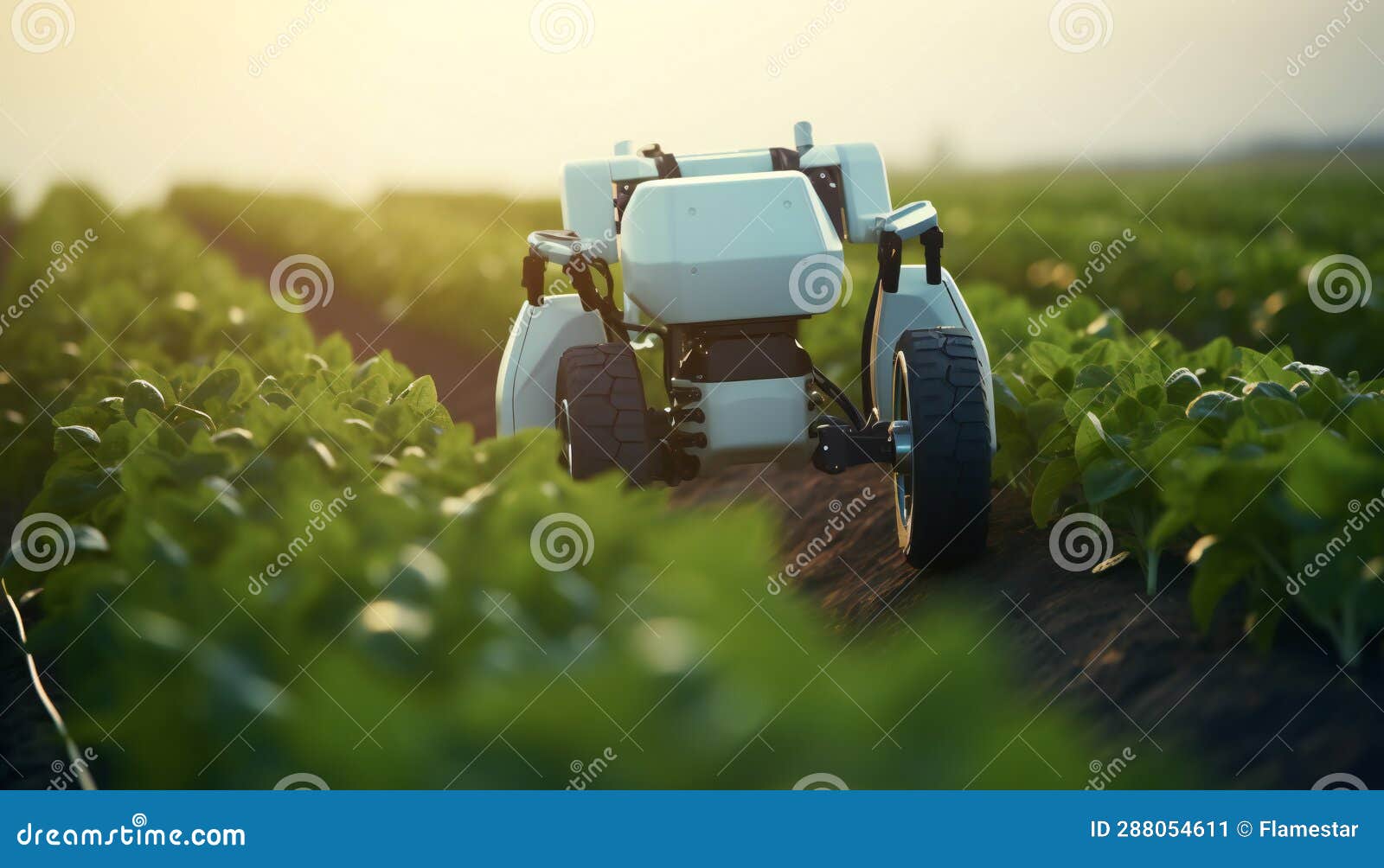 Agriculture By Robot Robotic Hand Planting Collecting Plants And Fruits ...