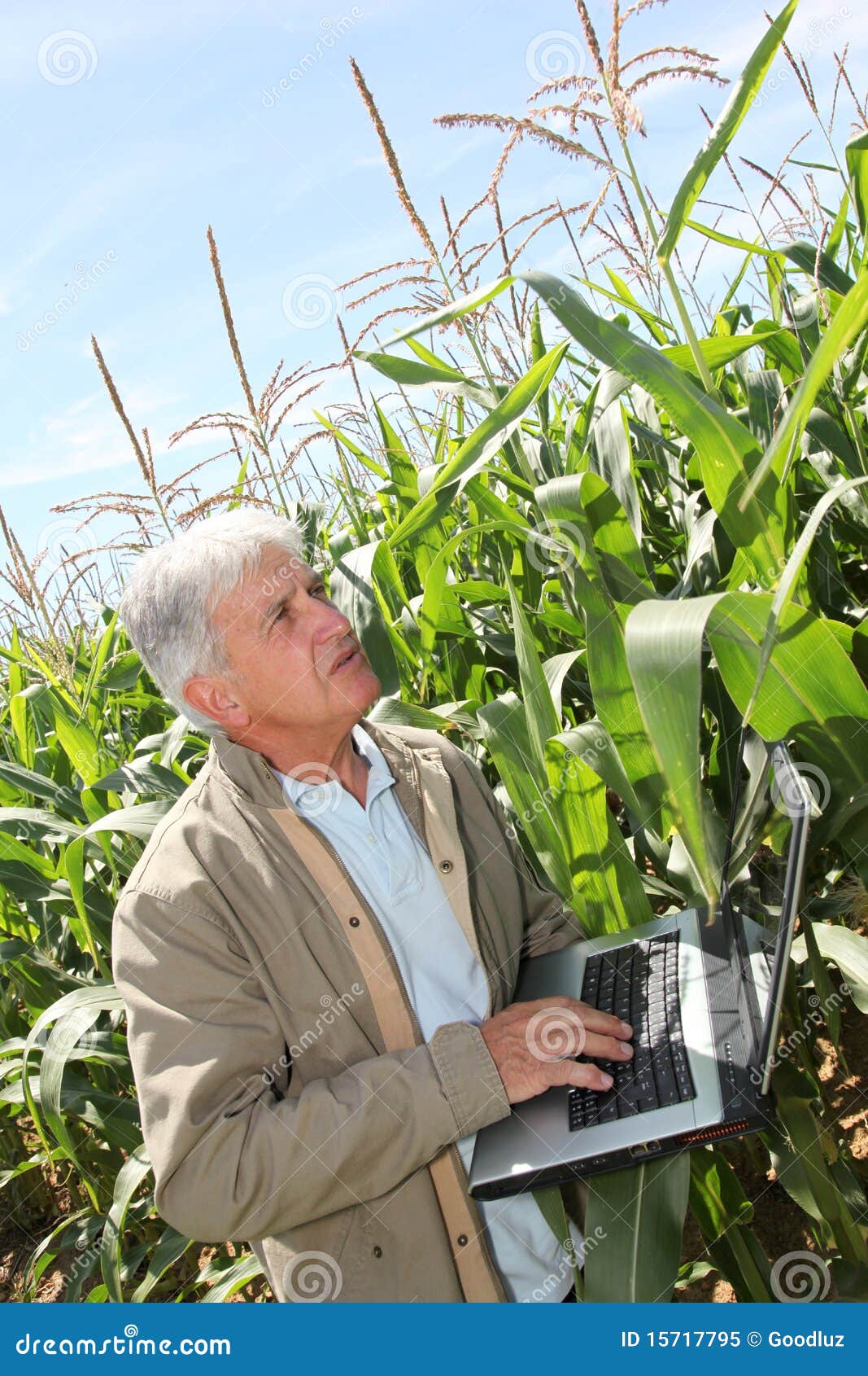 Agriculture and science stock image. Image of laptop - 15717795