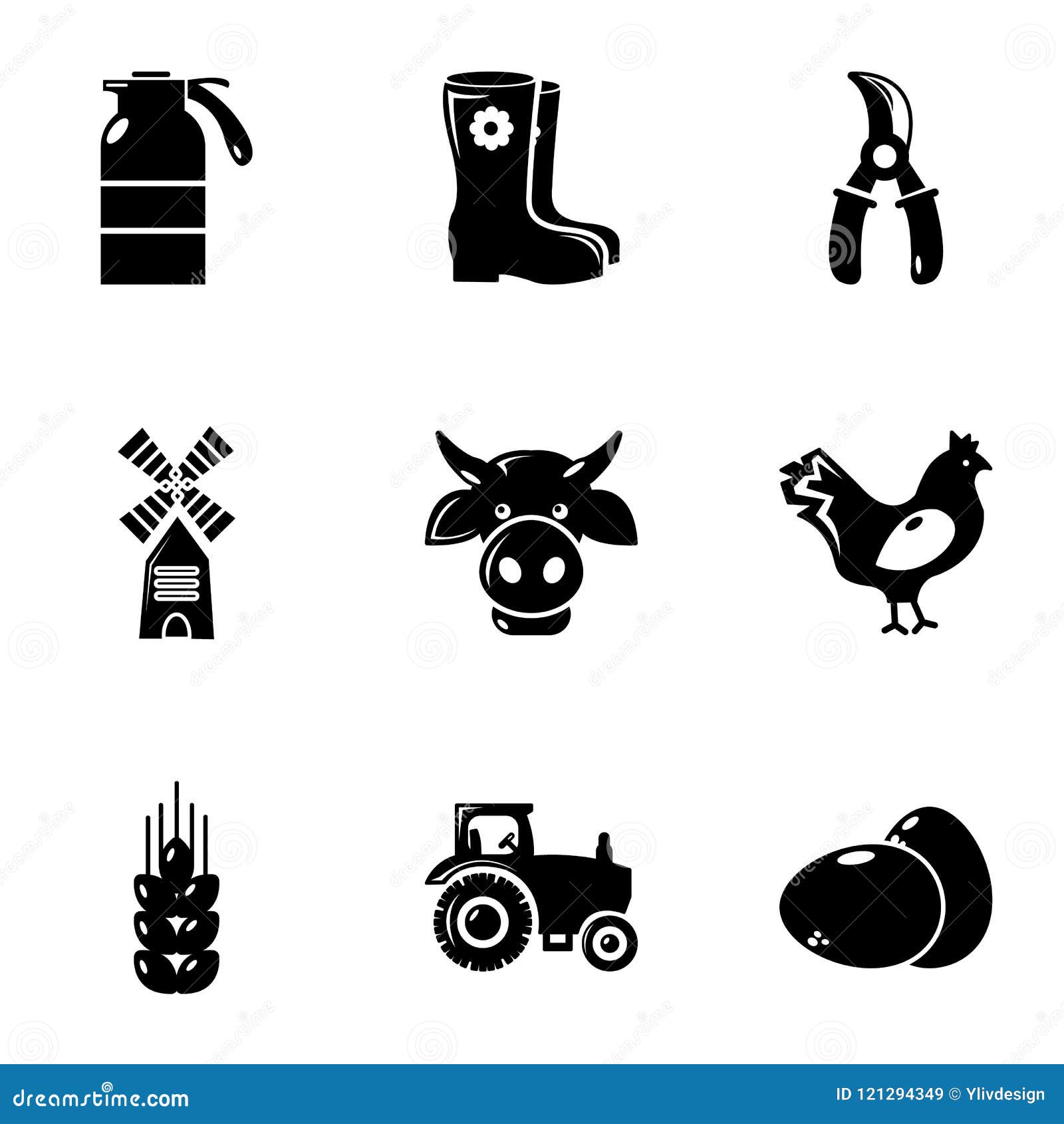 Agriculture Stuff Icons Set, Simple Style Stock Vector - Illustration ... Agriculture Stuff Icons Set, Simple Style Stock Vector - Illustration ...