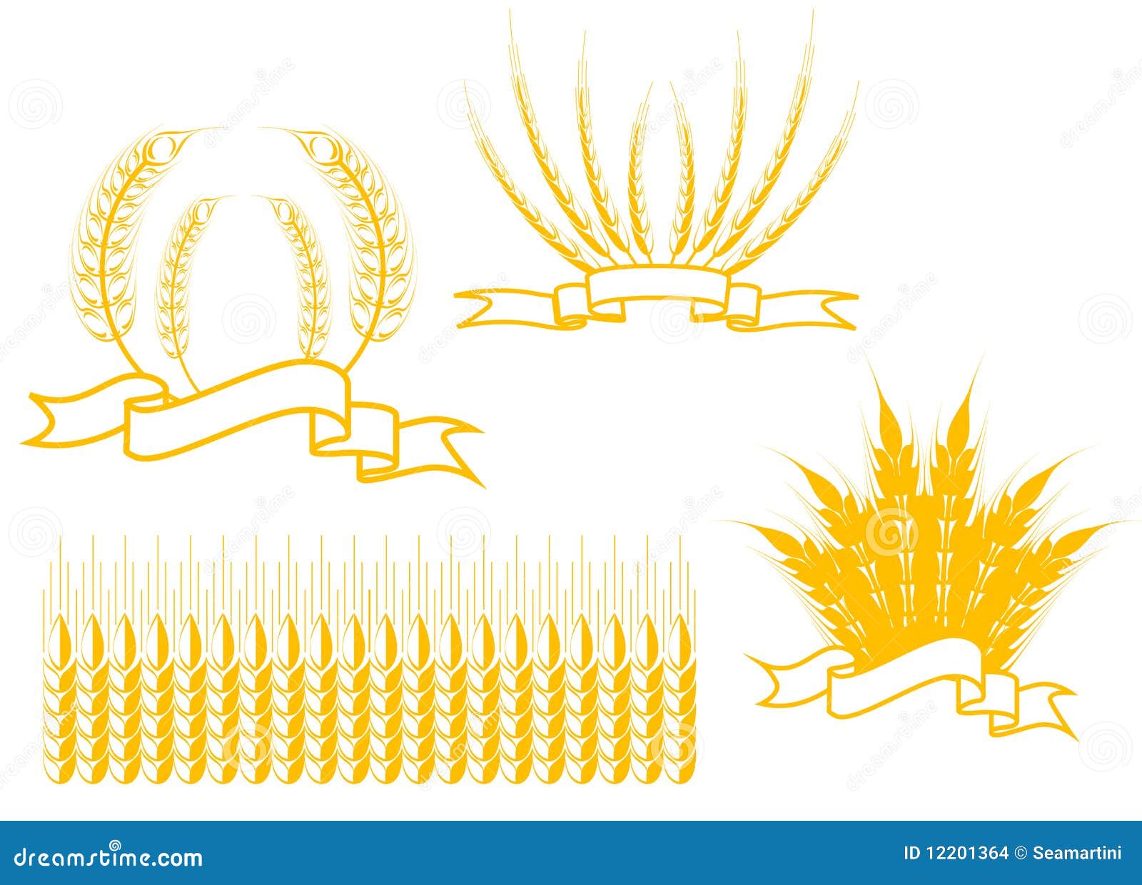 Agriculture symbols stock vector. Illustration of corn - 12201364