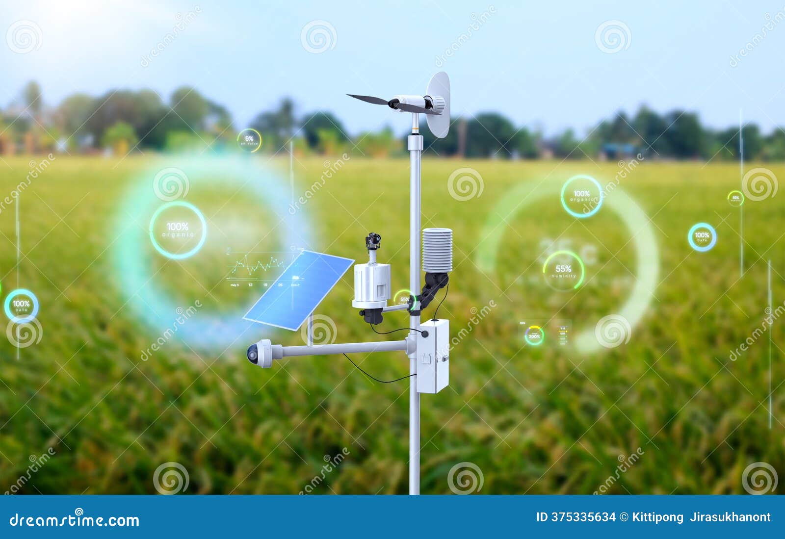 Weather Station Glyph Icon, Anemometer And Forecast, Meteorogical ...