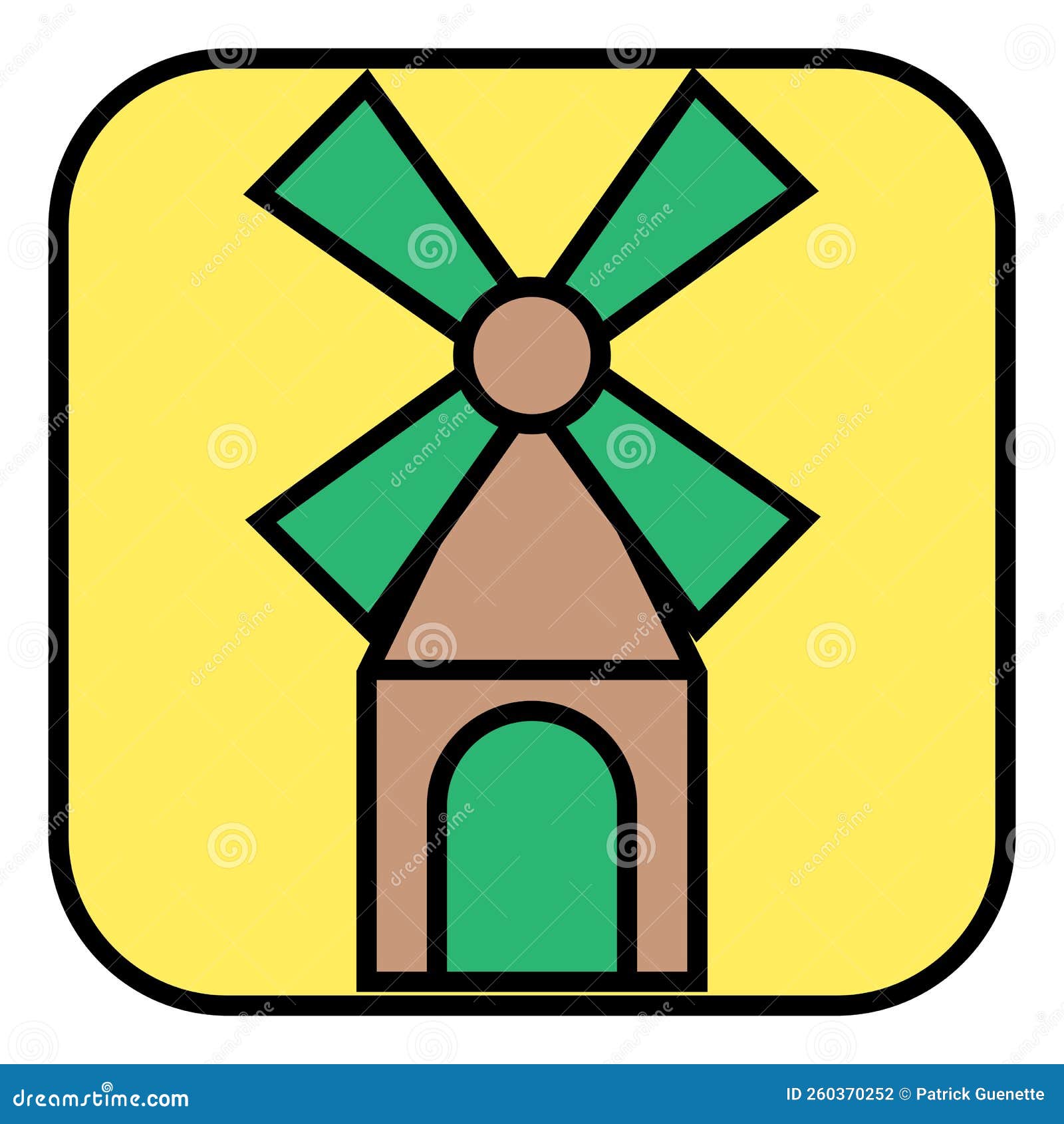 Agriculture Watermill, Icon Stock Vector - Illustration of power ...