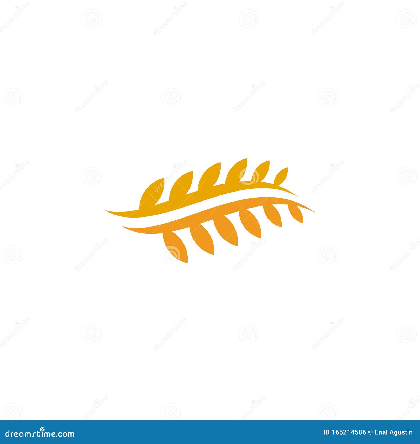 Agriculture Wheat Leaf Icon Logo Design Vector Template Stock Vector ...