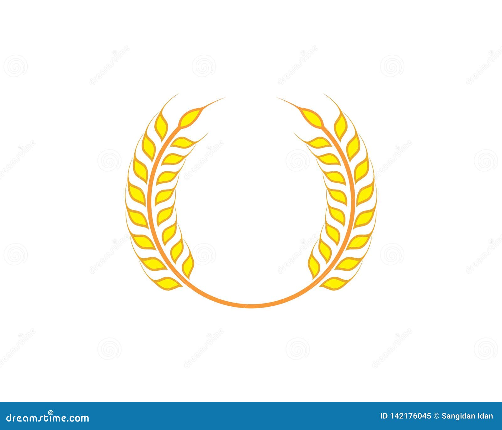 Agriculture Wheat Logo Template Vector Icon Stock Vector - Illustration ...