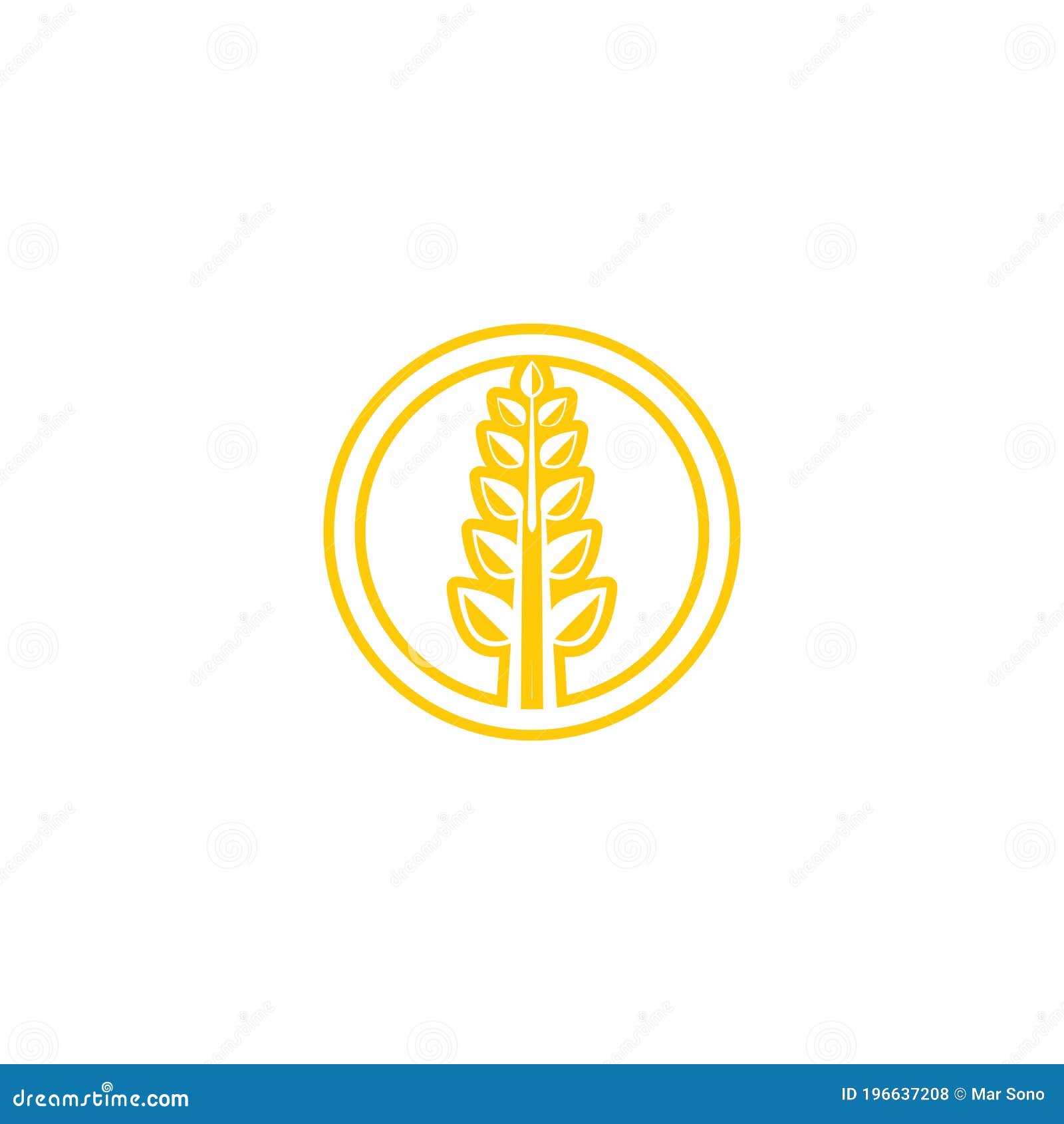 Agriculture wheat vector stock vector. Illustration of nature - 196637208