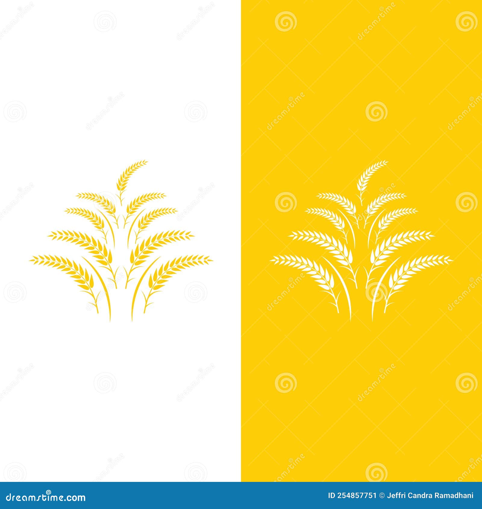 Agriculture wheat vector stock vector. Illustration of symbol - 254857751