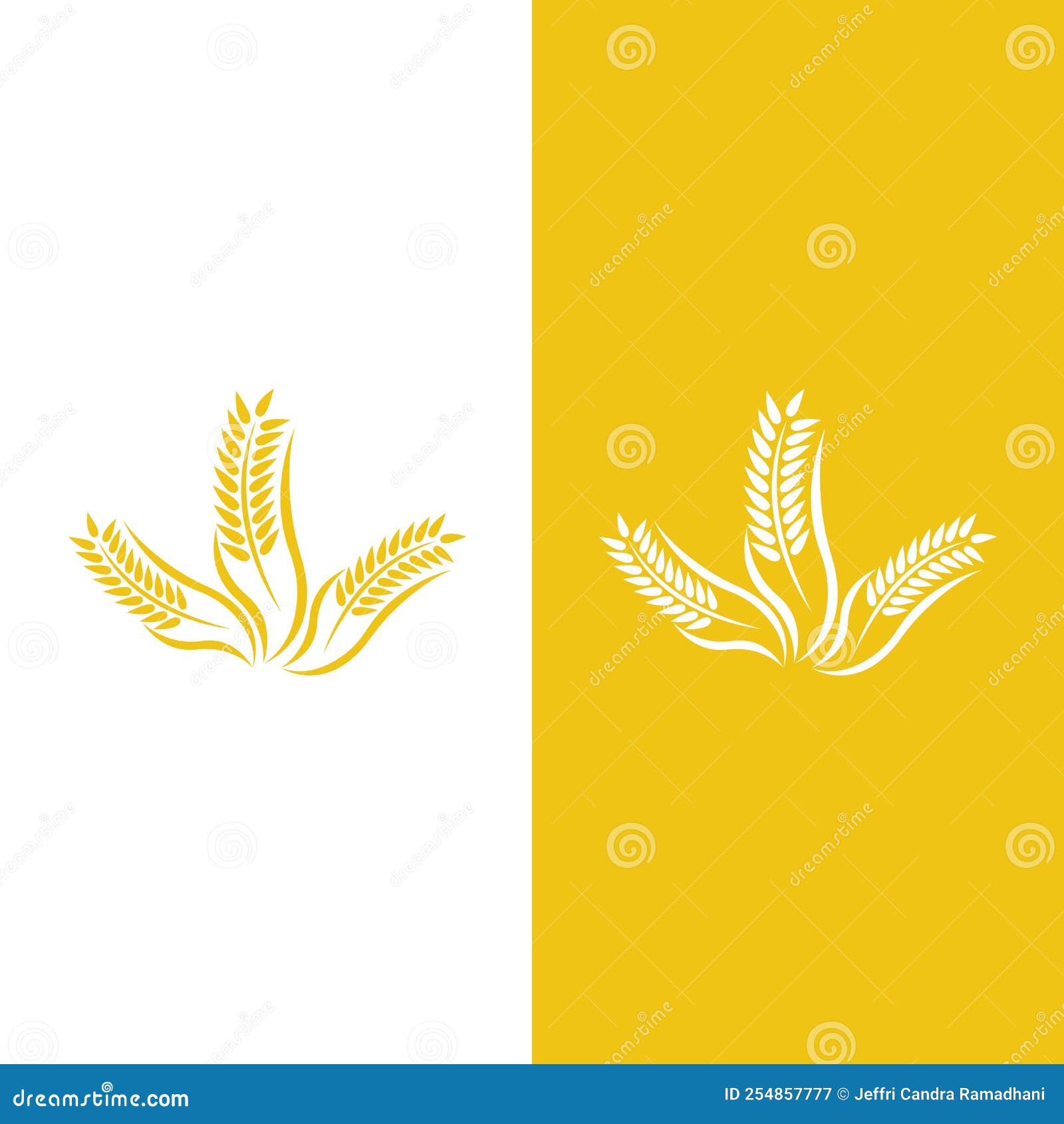Agriculture wheat vector stock vector. Illustration of element - 254857777