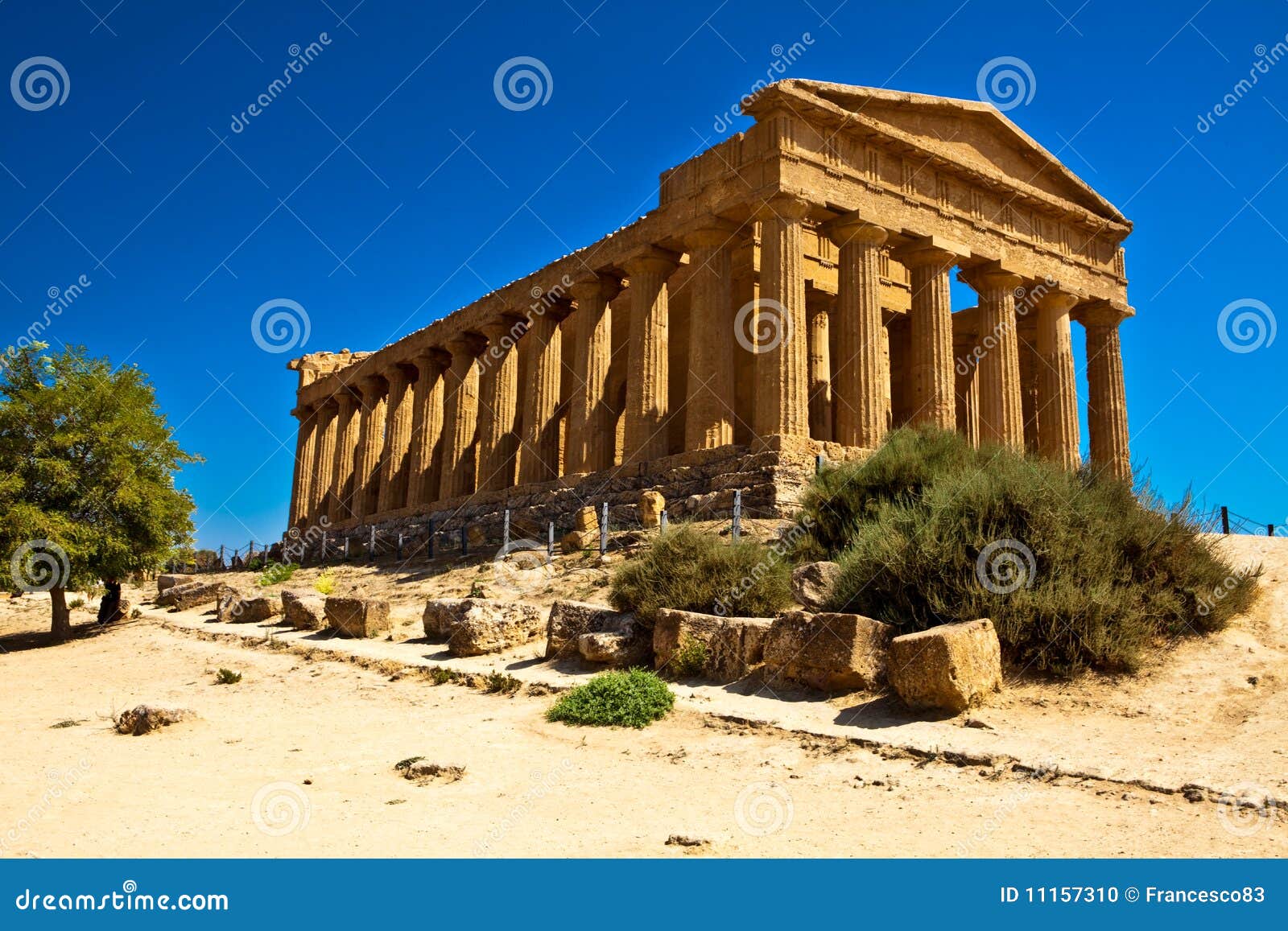 Agrigento stock photo. Image of parthenon, history, dusk - 11157310