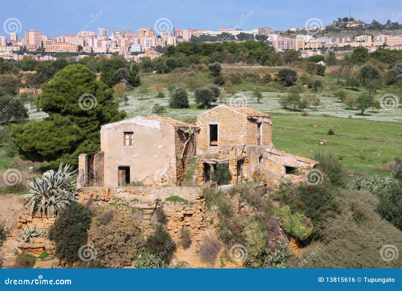 Agrigento stock photo. Image of agrigento, view, architecture - 13815616