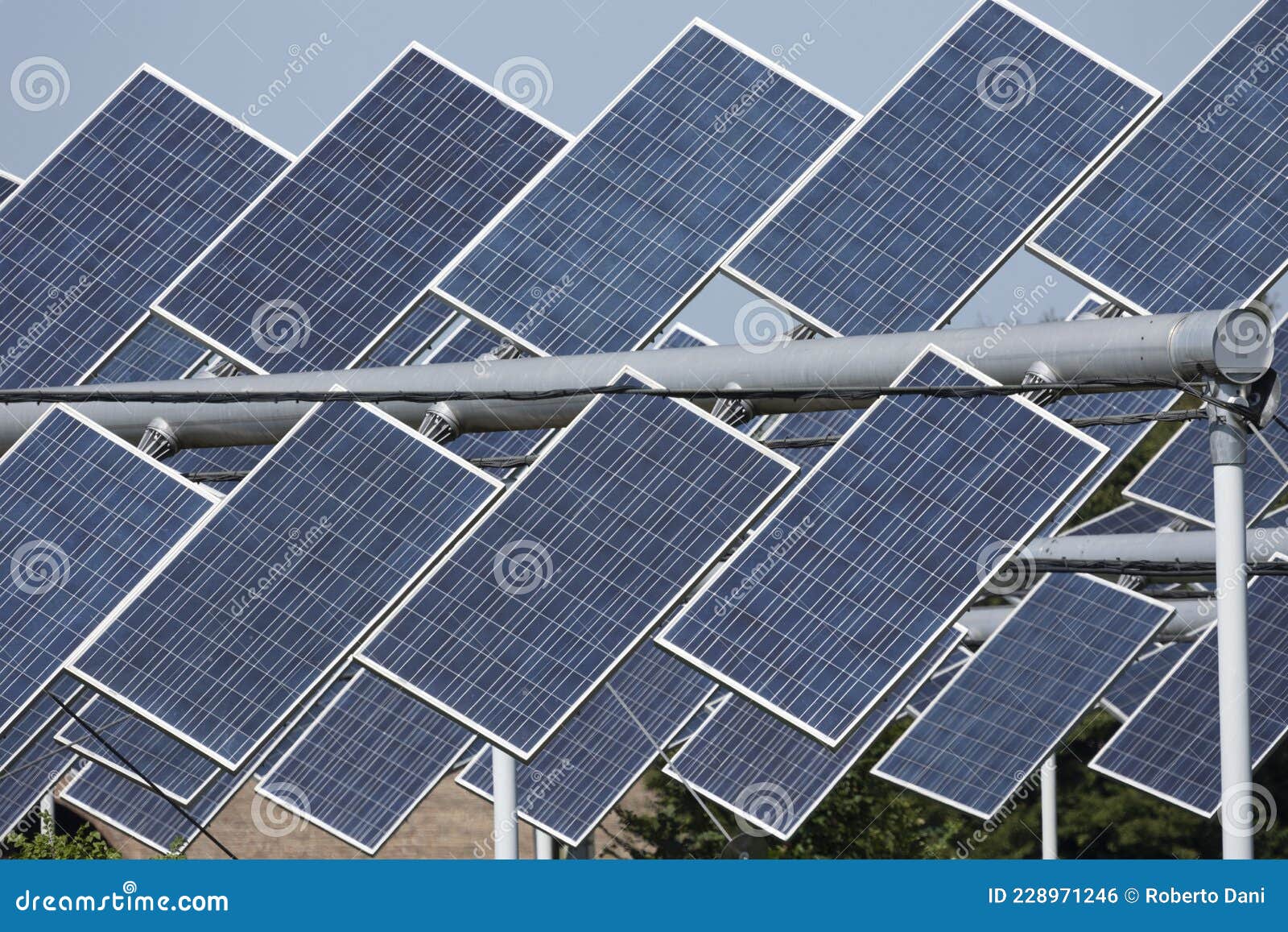 Agrivoltaic stock photo. Image of park, solar, agrivoltaics - 228971246