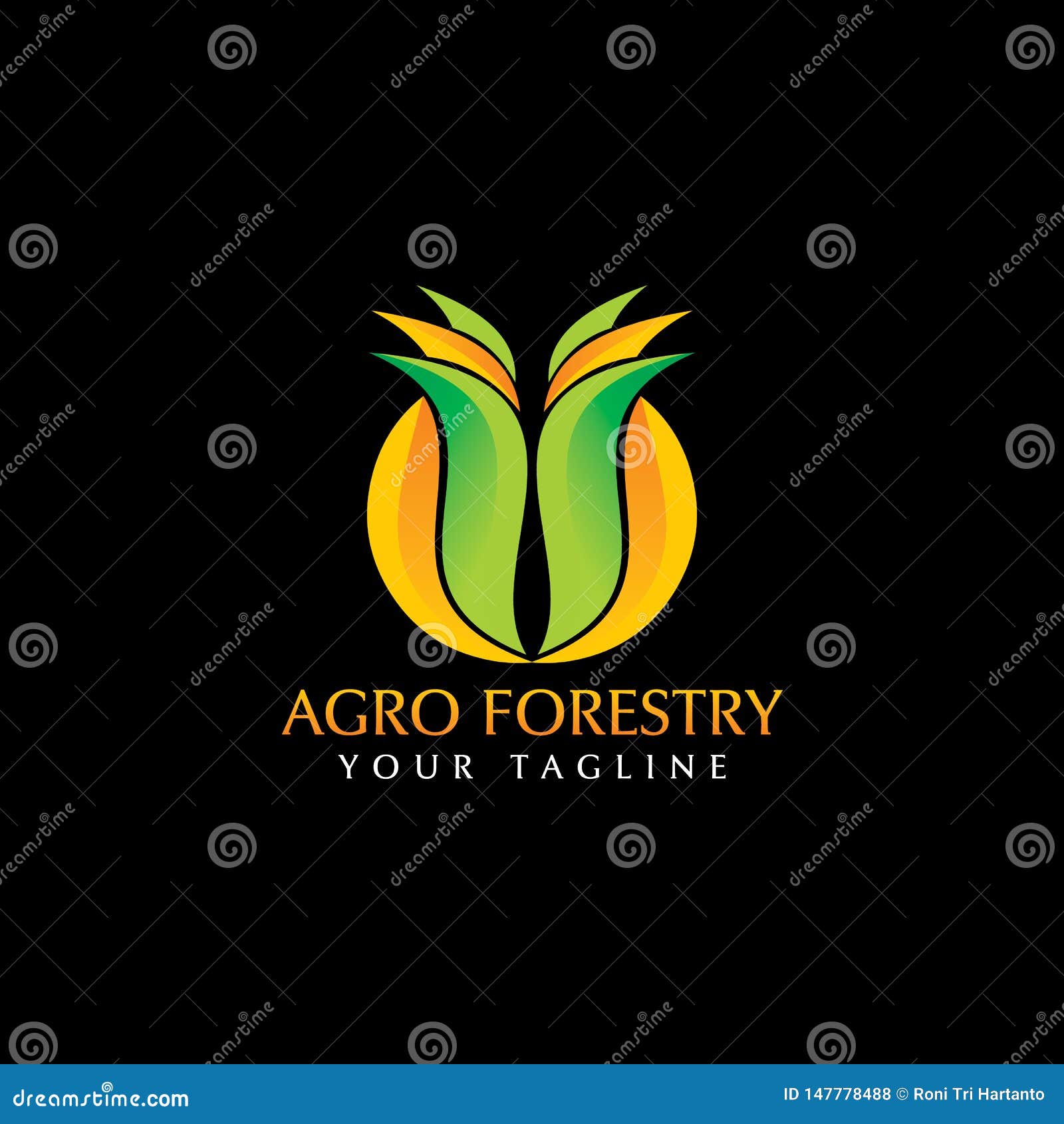 Agro Inspiration De Logo Design De Sylviculture Illustration de Vecteur ...