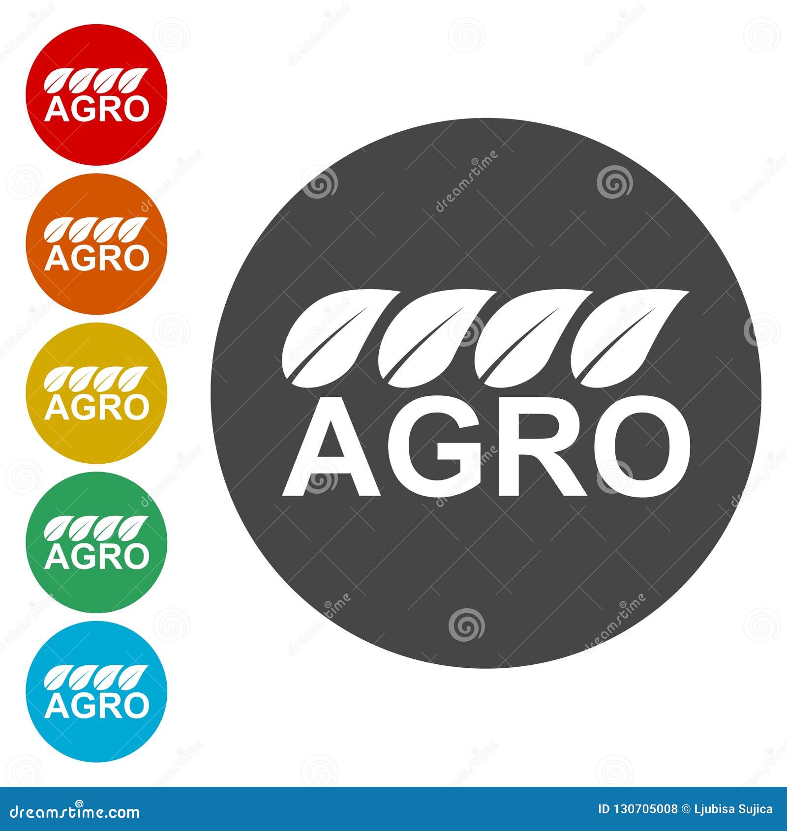 Agro word logo icon stock vector. Illustration of field - 130705008