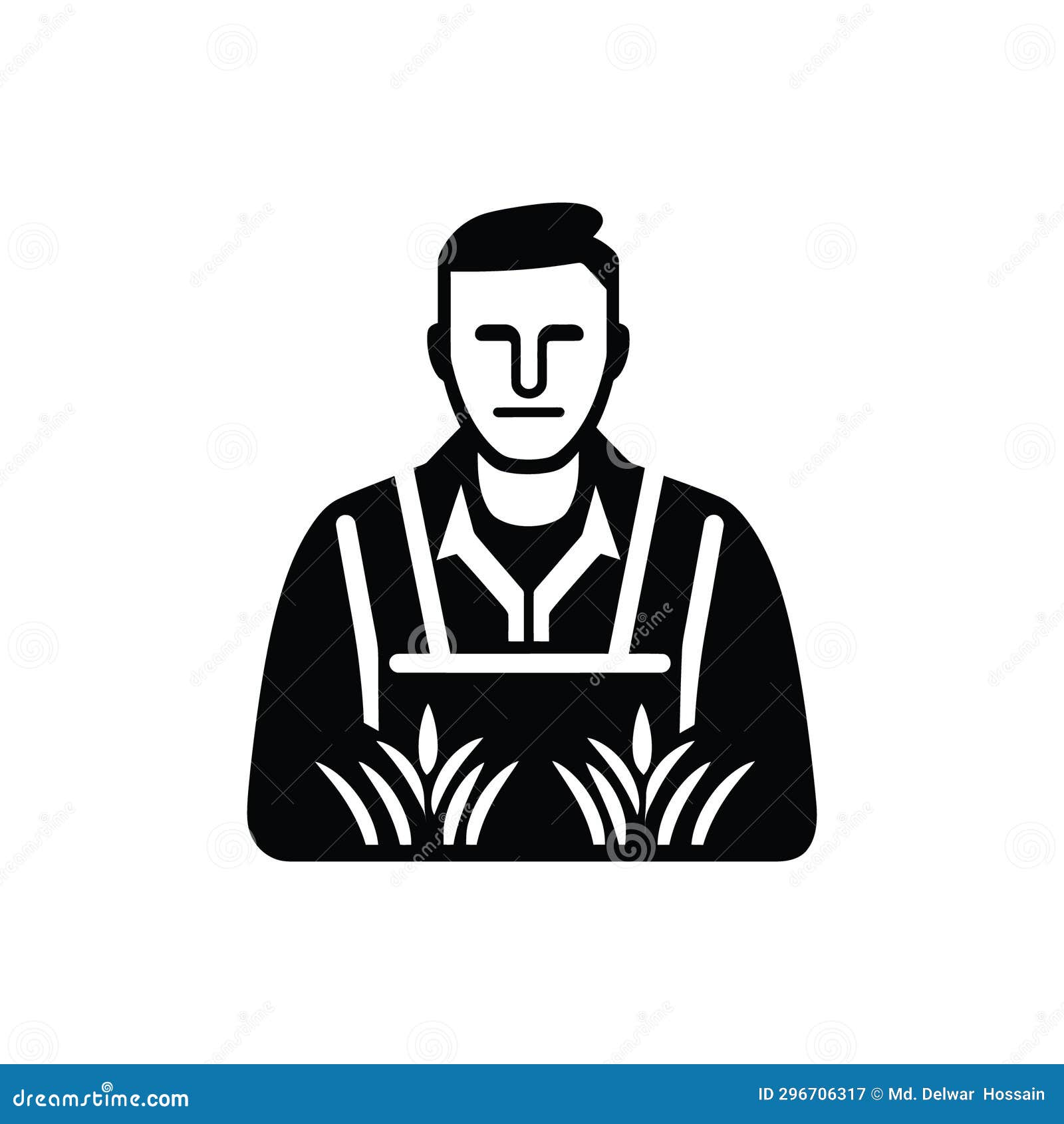 Agronomist Icon stock vector. Illustration of crop, vector - 296706317
