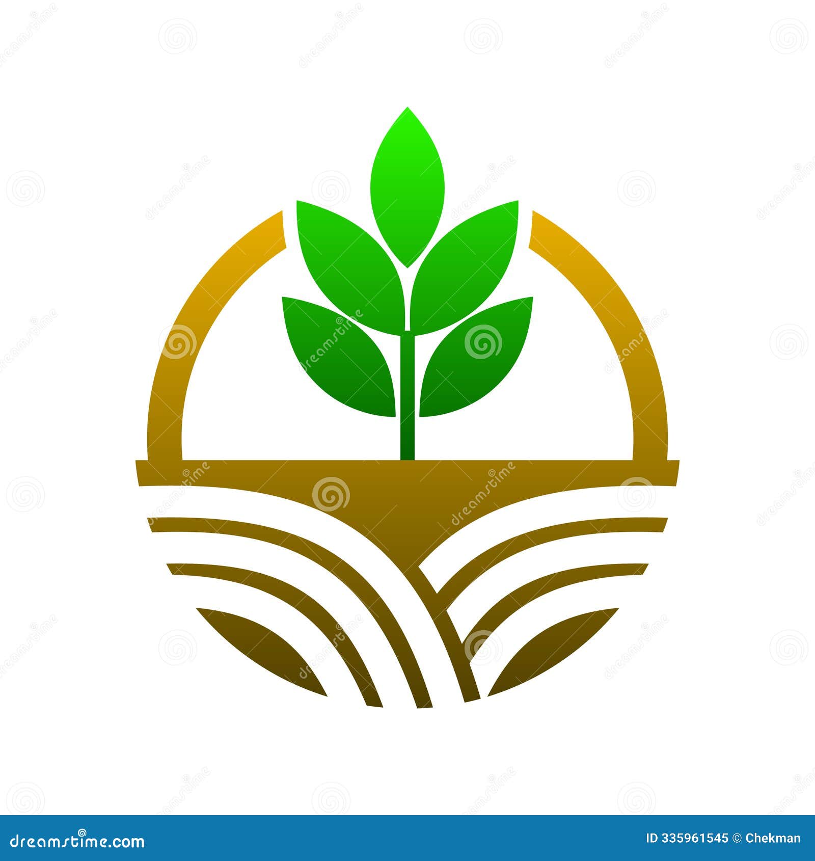 Agronomy Logo Icon. Agriculture Logo Design. Agronomy Logo with Plants on a Fields Stock Vector ...