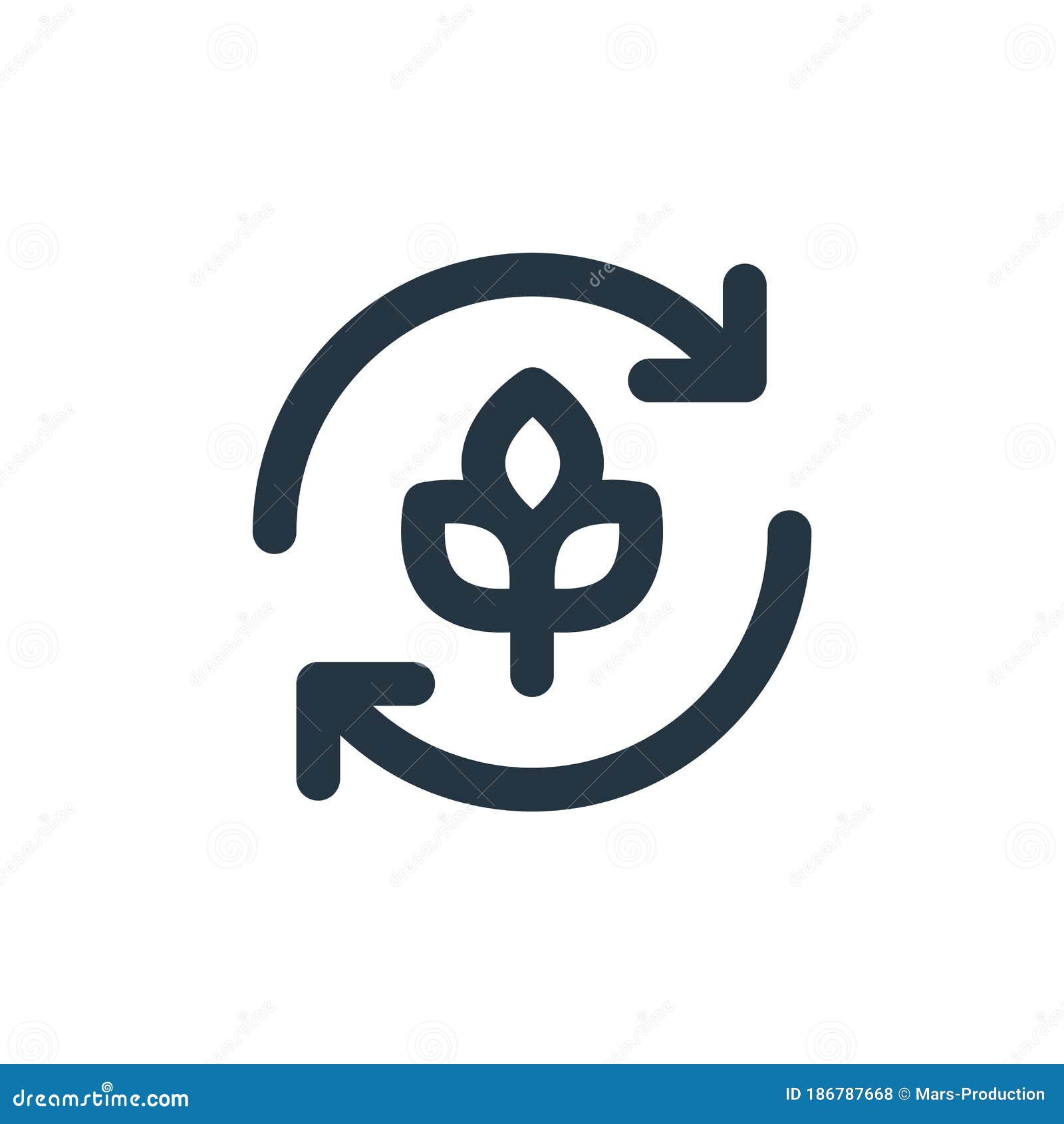 Agronomy Logo Font With Natural Elements. Agricultural Alphabet Vector ...