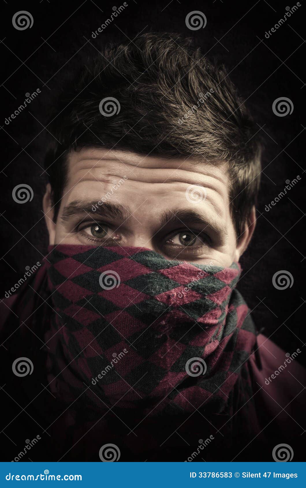 Agrressive look stock image. Image of displeased, gangster - 33786583
