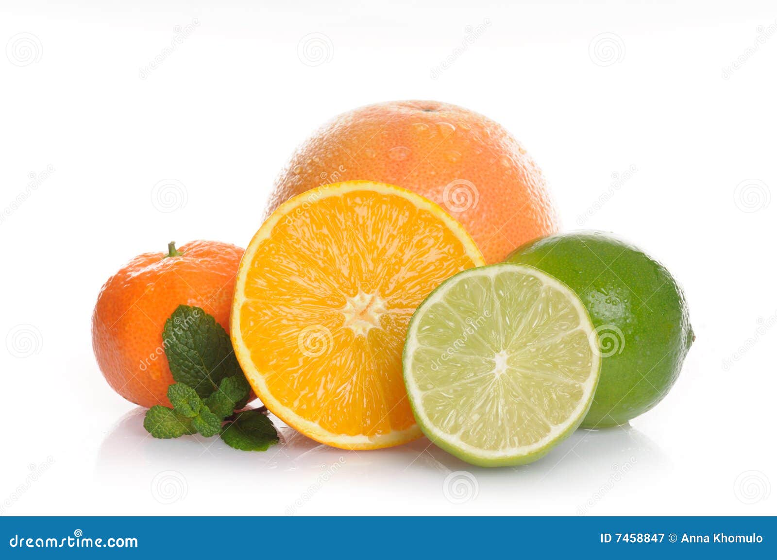 Agrume immagine stock. Immagine di vegetariano, foglio - 7458847