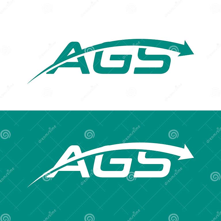 AGS Letter Logo Design Vector Stock Vector - Illustration of background ...