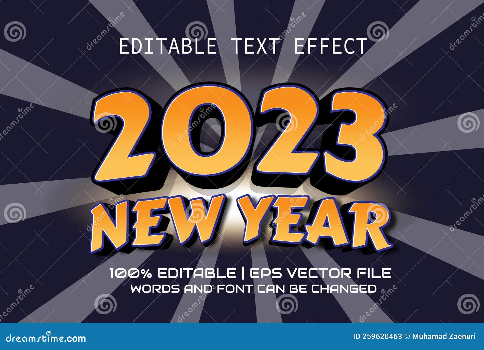 2023 text effect stock vector. Illustration of banner - 259620463