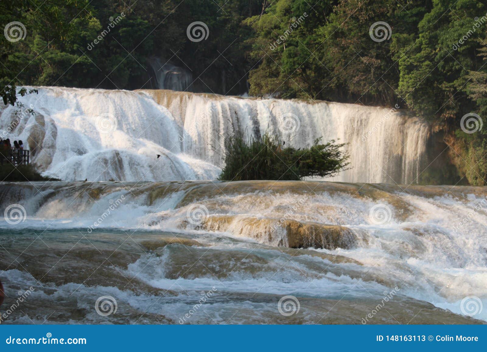 Agua Azul falls in Mexico stock image. Image of cascade - 148163113