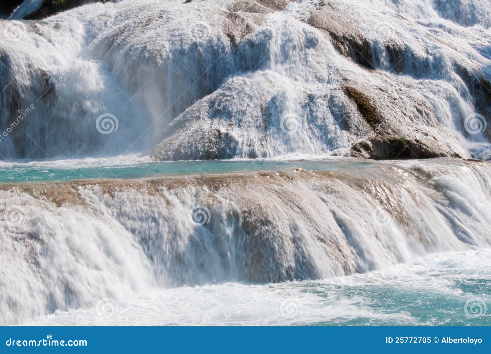 Agua Azul Waterfalls, Chiapas, Mexico Royalty-Free Stock Photography ...
