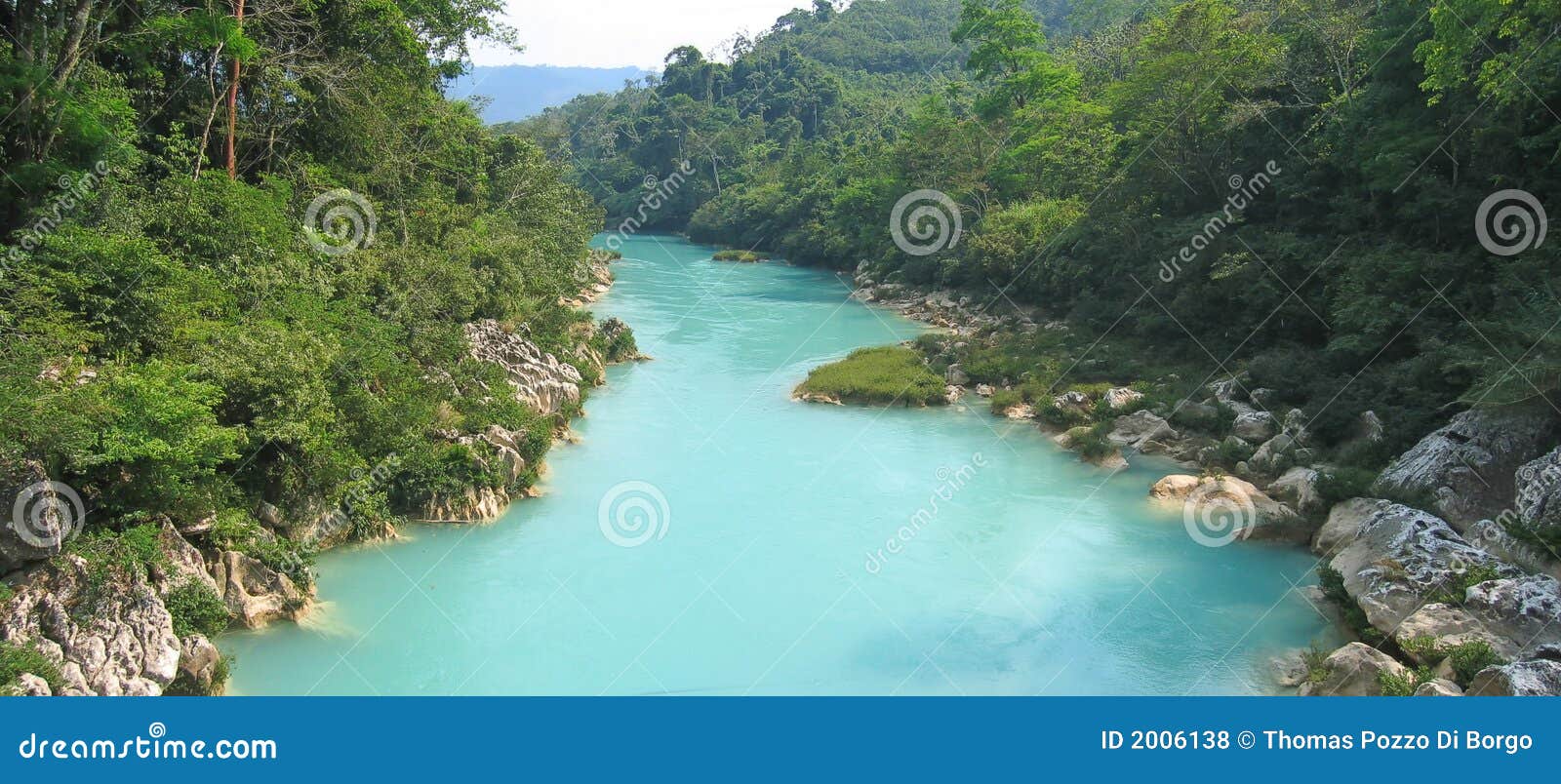 Agua Clara River Upper View , Mexico , Panorama Stock Photo - Image of ...