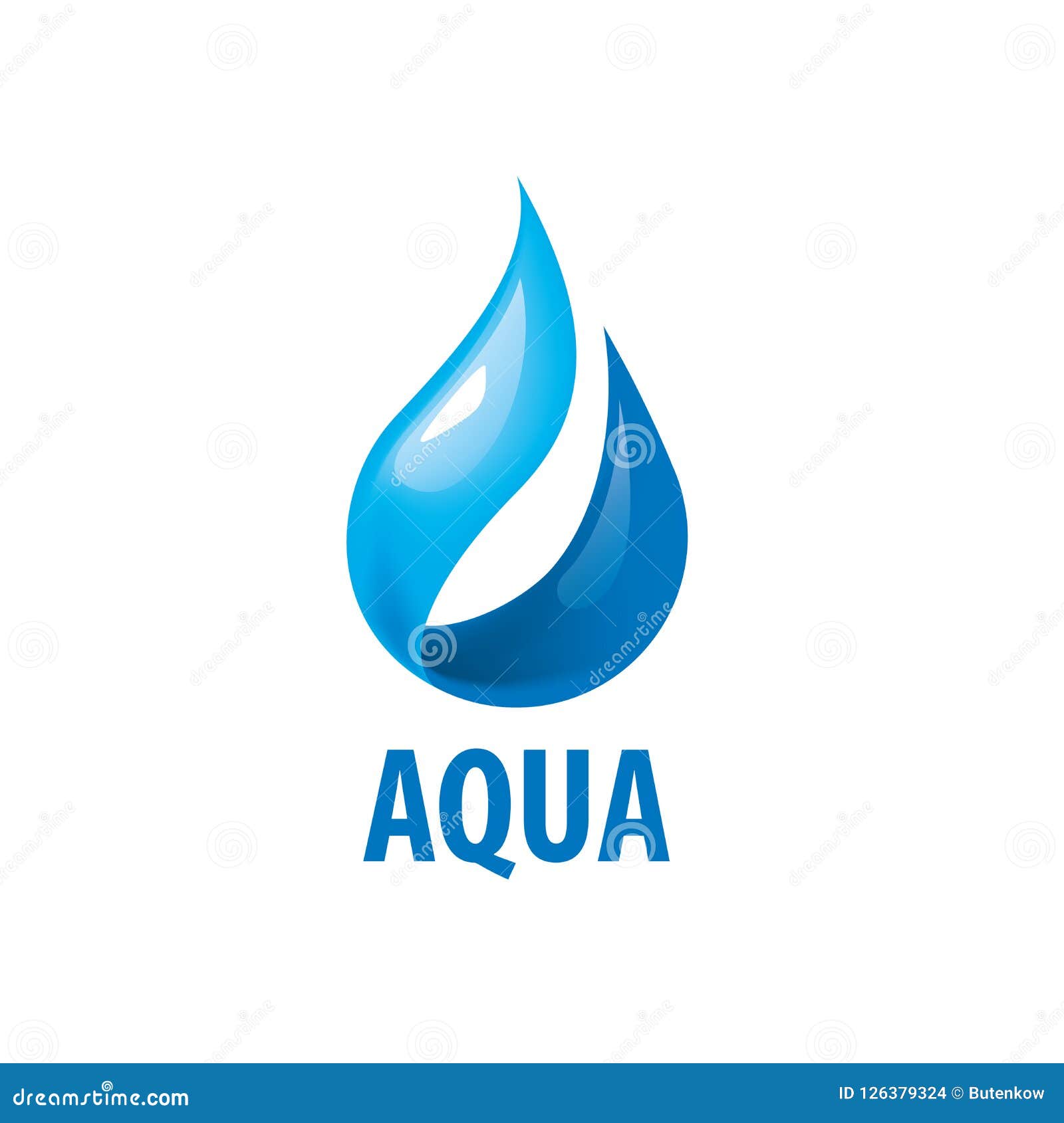 Agua Del Logotipo Del Vector Ilustración del Vector - Ilustración de ...