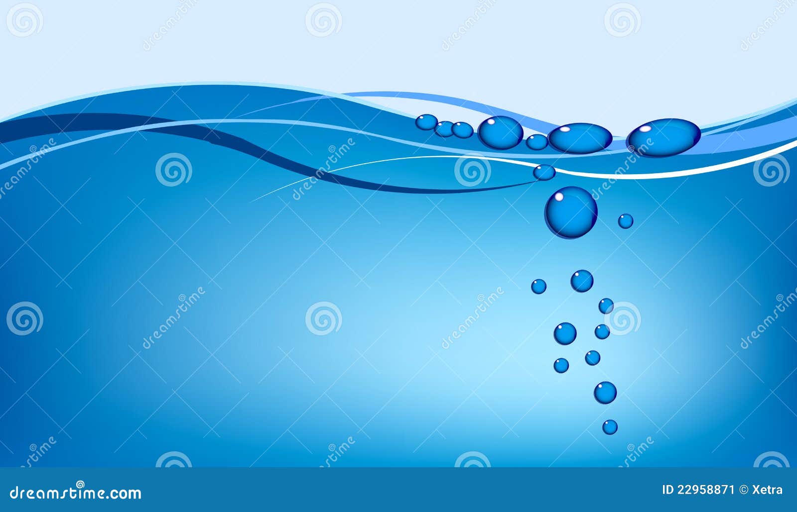 Agua del vector ilustración del vector. Ilustración de macro - 22958871