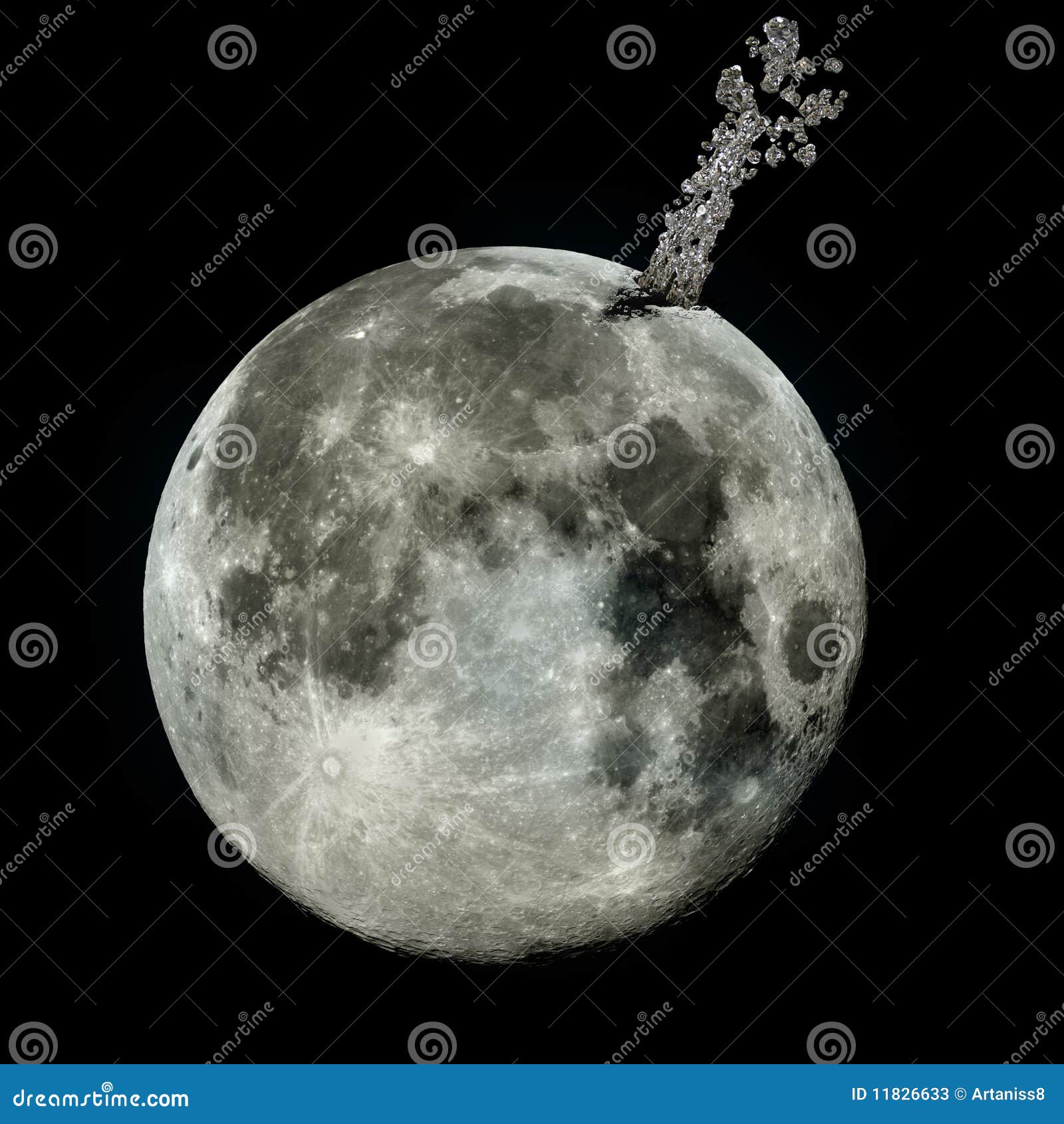 Agua En La Luna Imagen. Imagen: 11826633