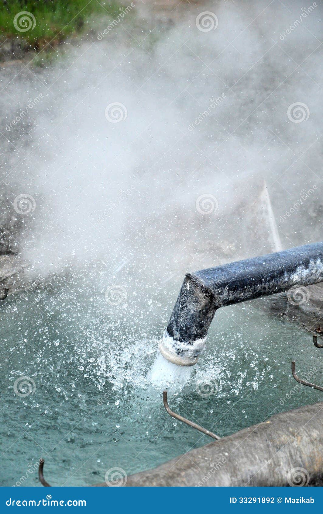 Agua mineral caliente foto de archivo. Imagen de color - 33291892