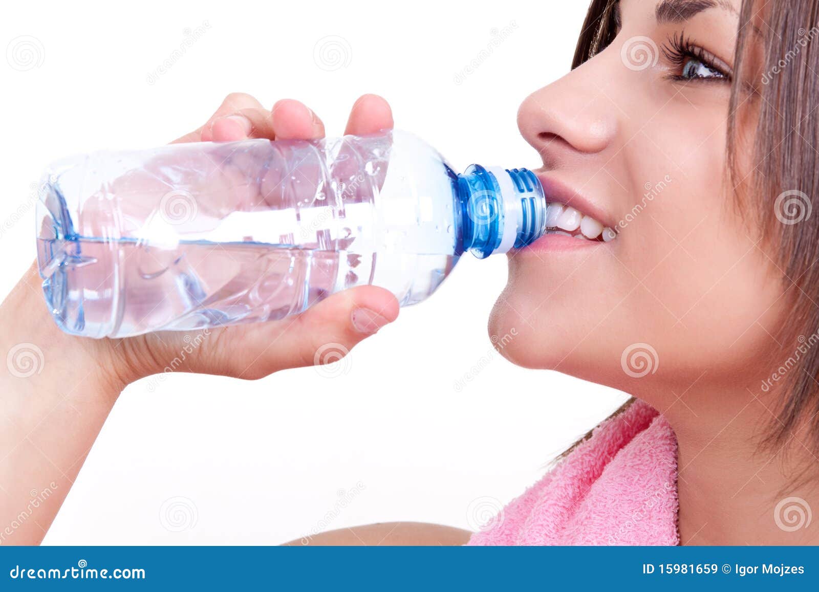 Agua Potable De La Mujer Sedienta Imagen de archivo - Imagen de persona ...