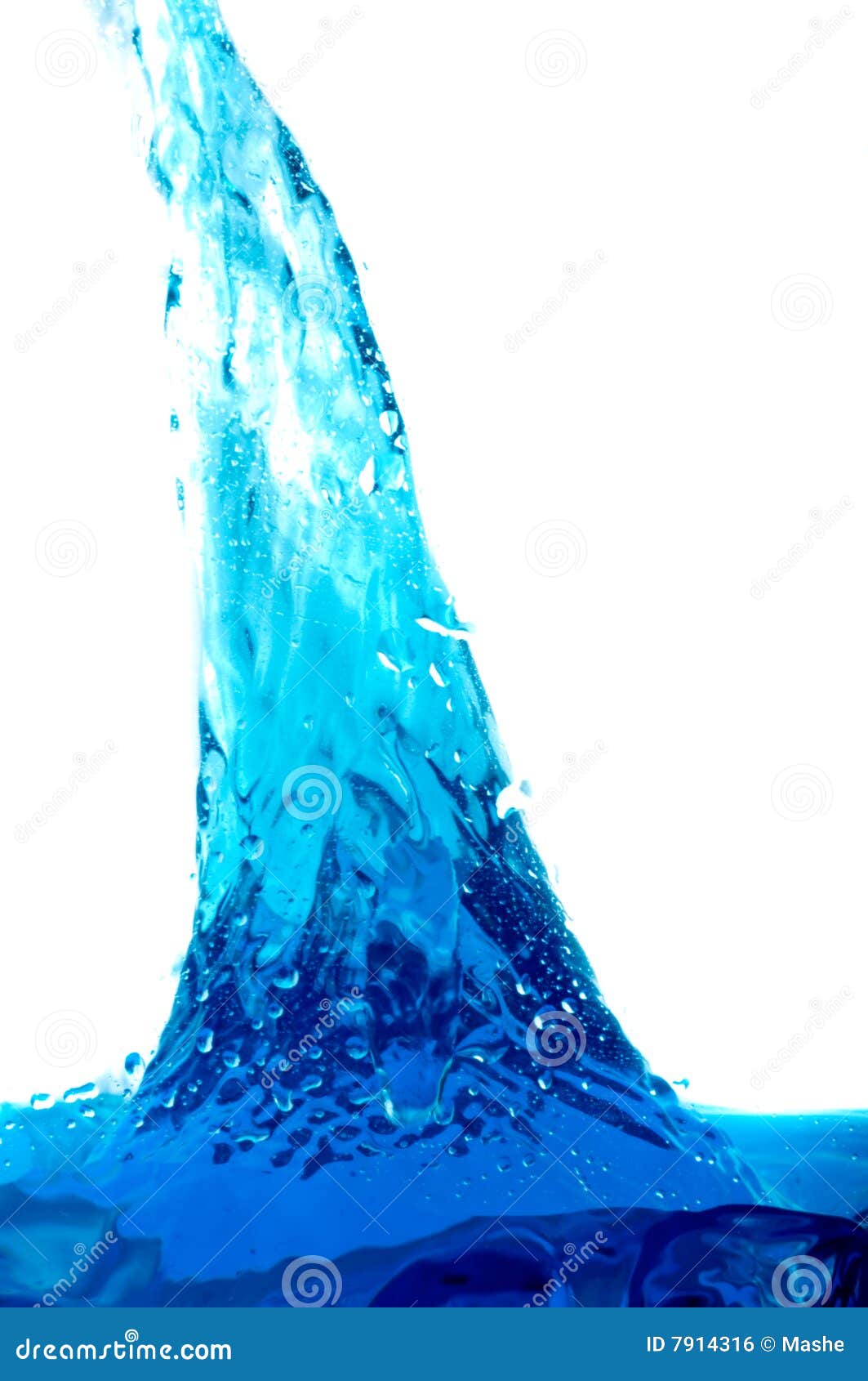 Agua potable. Tinte azul foto de archivo. Imagen de gotita - 7914316