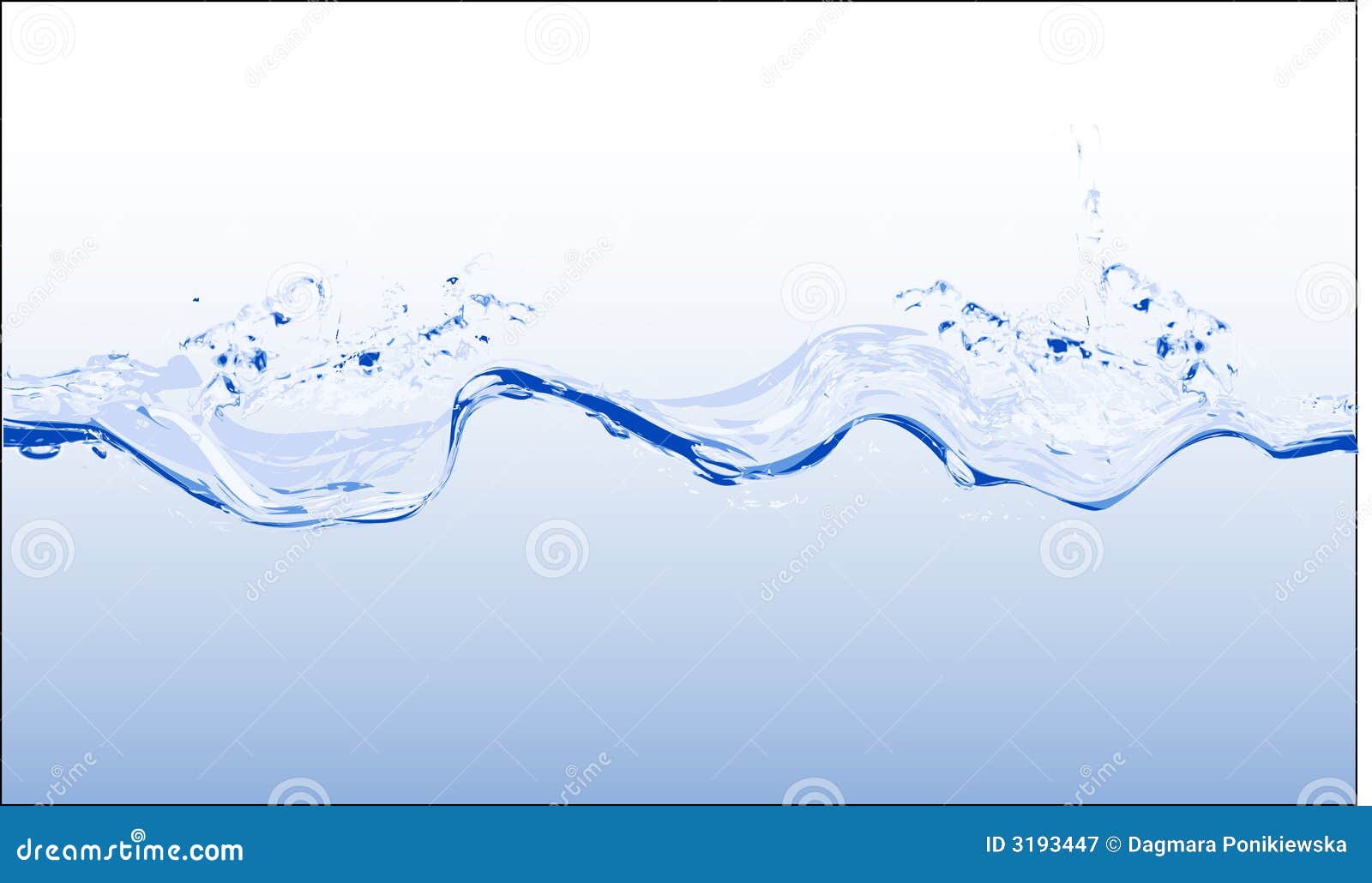 Agua - vector ilustración del vector. Ilustración de efervescente - 3193447