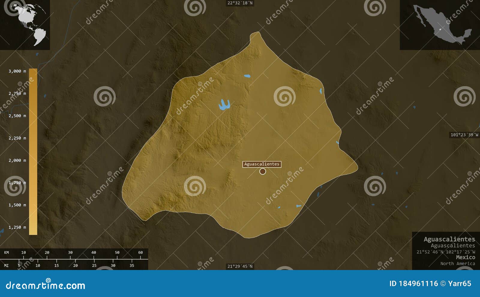 Aguascalientes, Mexico - Composition. Physical Stock Illustration ...