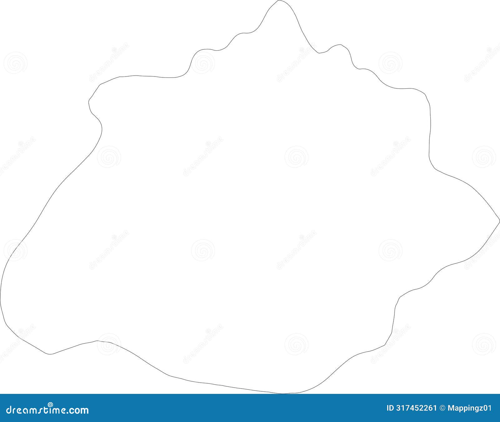 Aguascalientes Mexico Outline Map Stock Illustration - Illustration of ...