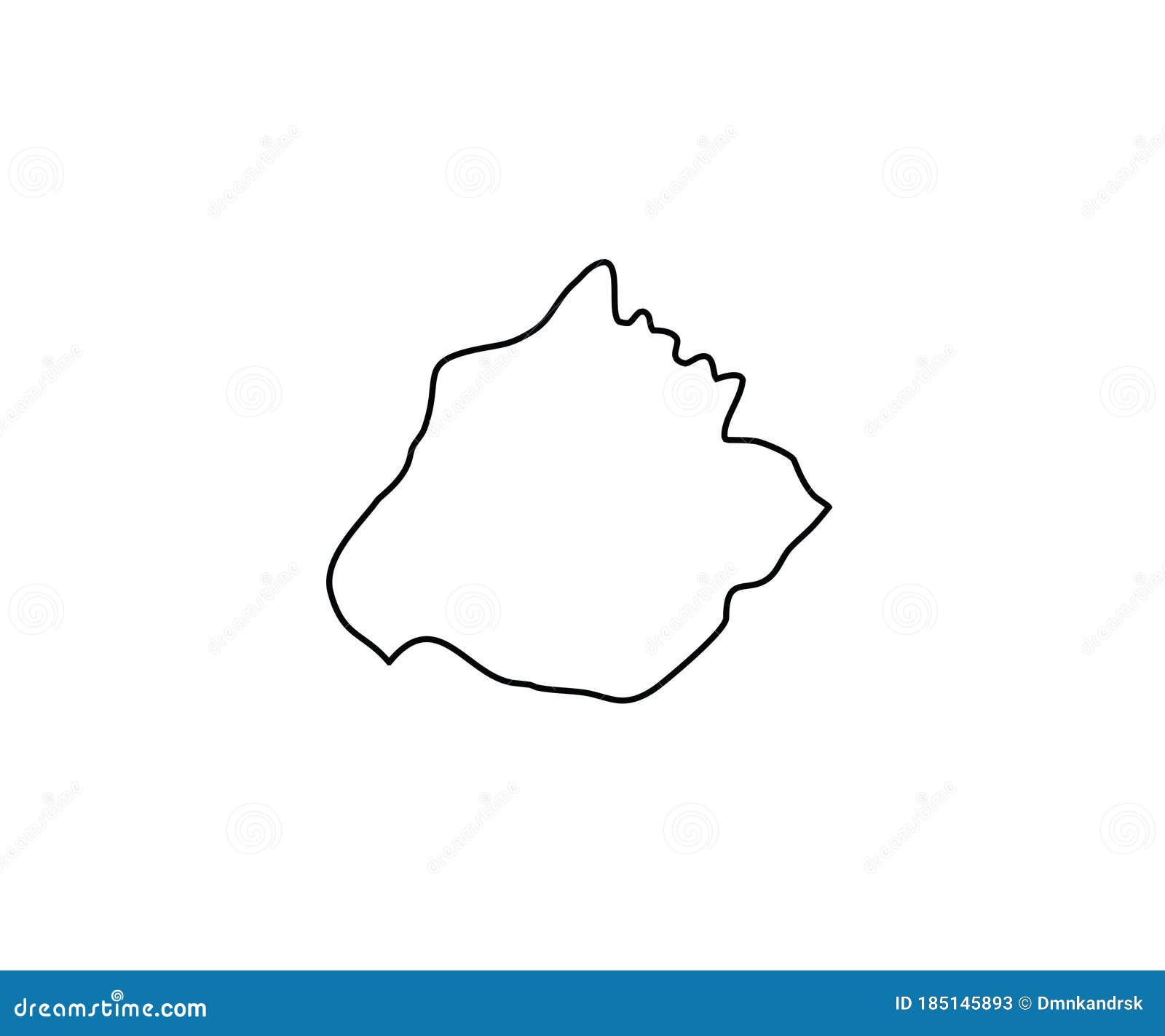 Aguascalientes Blank Outline Map Set Vector Illustration ...