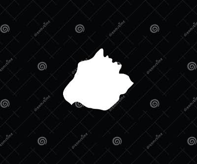 Aguascalientes Outline Map Mexico State Stock Vector - Illustration of ...